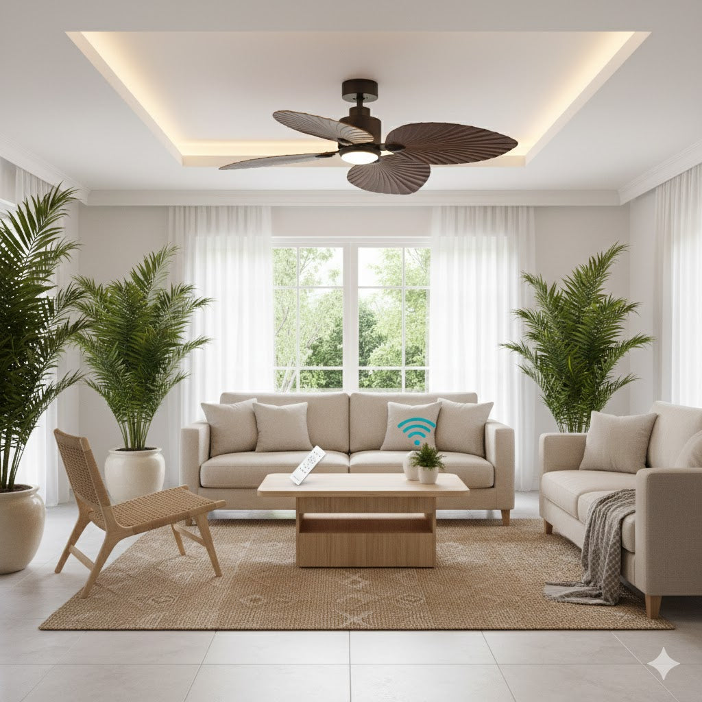 Kingston DC 50″ Smart Ceiling Fan With WIFI Remote Control +LED Light ...