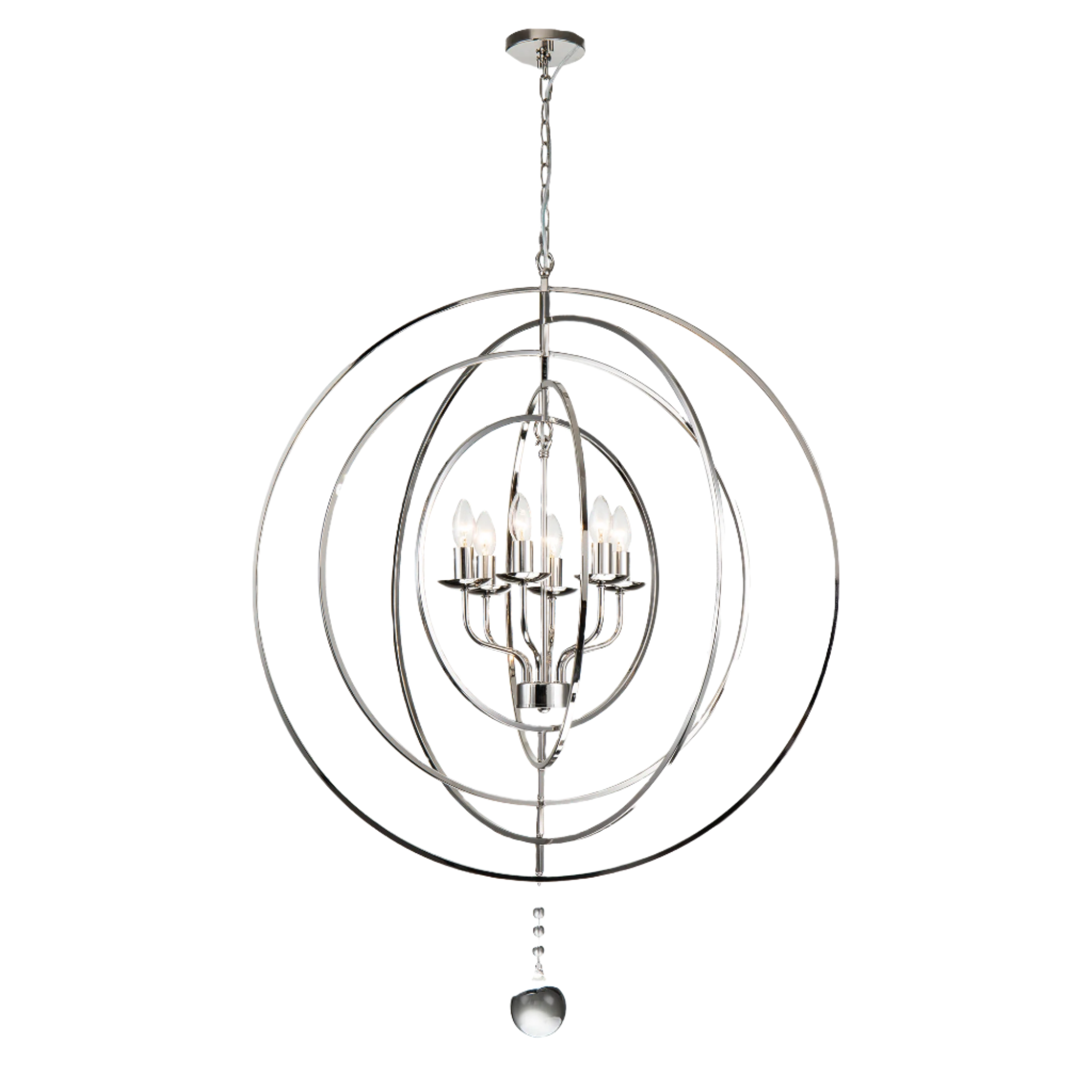 Maxwell 6 Light 86CM NICKLE – Lights and Fans Online